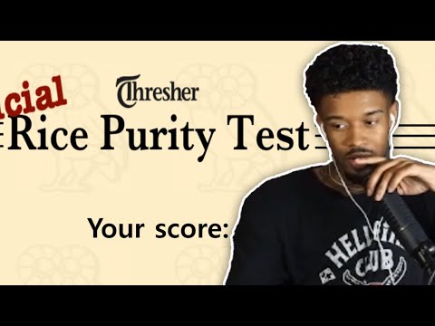 Shawn Cee Takes The Rice Purity Test