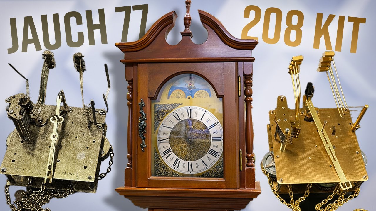Clock Movement Conversion - old Jauch 77 to Hermle 208 Kit (INTERMEDIATE LEVEL)