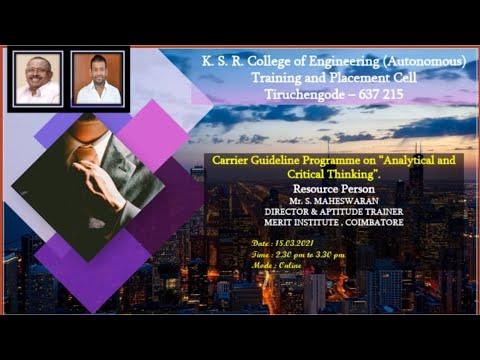 Career Guideline Programme on Analytical and Critical Thinking