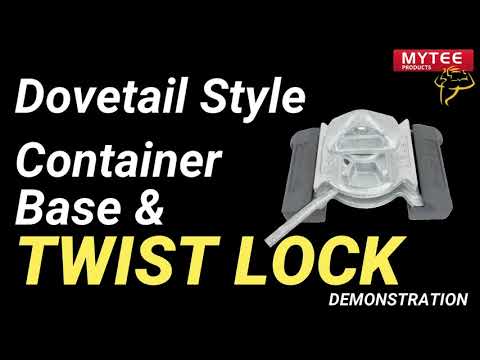 Dovetail Style Shipping Container Twist Lock & Base (45 Degrees)