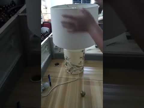 Install the Table lamp shade by yourself