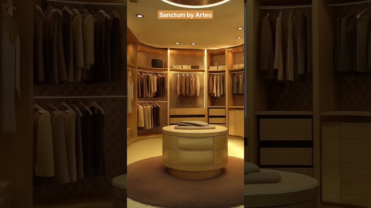 A classy walk in closet! Elegance in Every Detail | Arteo Luxury