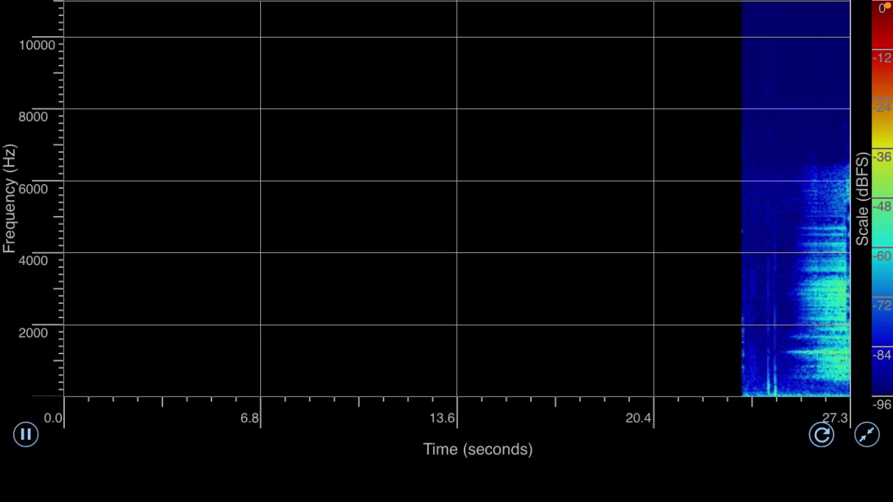 Cave 14.ogg on a spectrogram