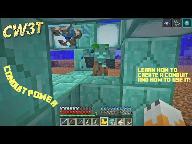 How to activate a conduit in Minecraft 1.19 update