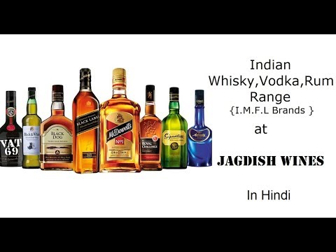 Indian Whisky, Vodka, Rum (IMFL) Range I Jagdish Wines - Buy at best prices. #DrinkResponsibly