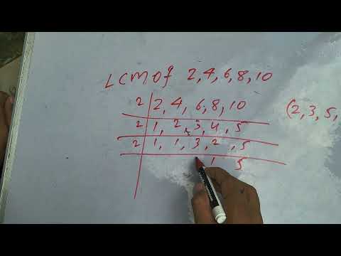 LCM of 2,4,6,8 and 10 | Surendra Khilery | Hindi