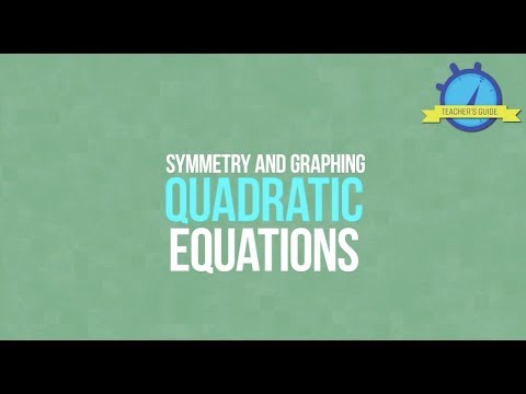Symmetry and Graphing Quadratic Equations - Algebra 1 Two-Minute Teacher's Guide