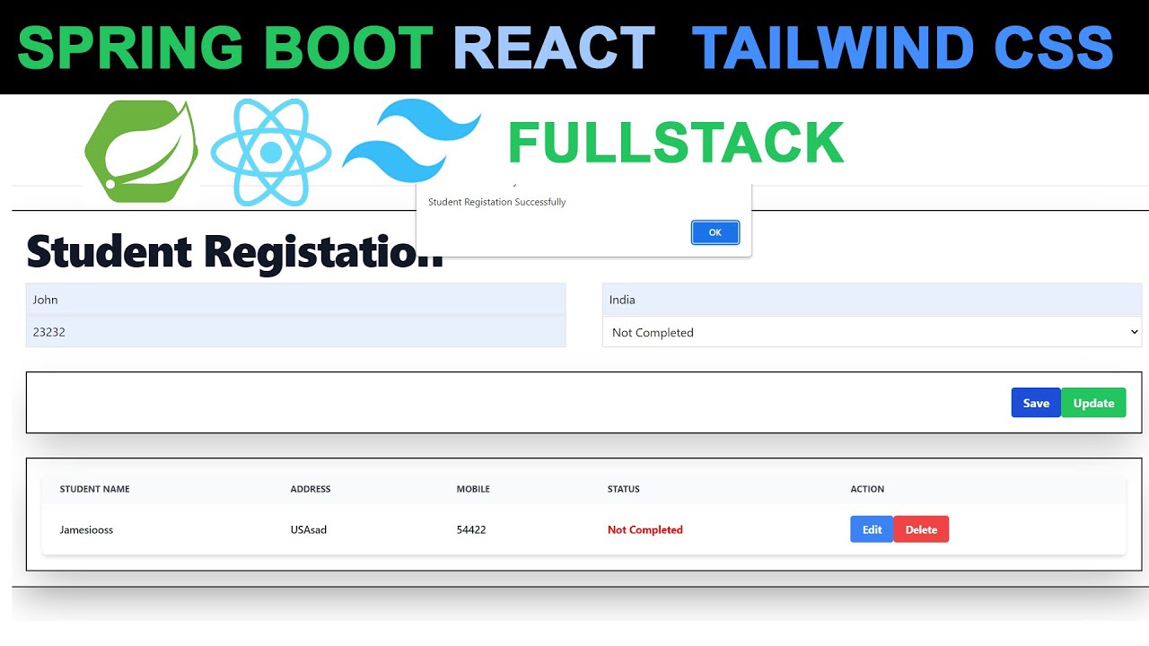 Build a POWERFUL Full Stack App with Spring Boot React and Tailwind CSS!