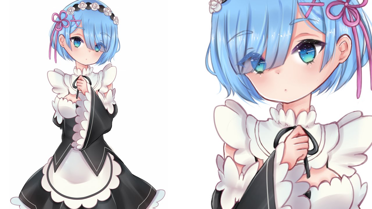 【Speedpaint】SAI re:zero: REM