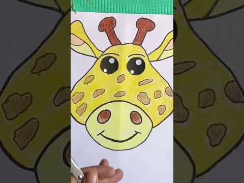 Giraffe 🦒 Face Mask for kids #shorts