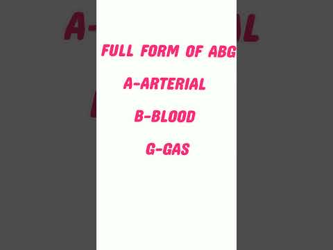 Full form of ABG