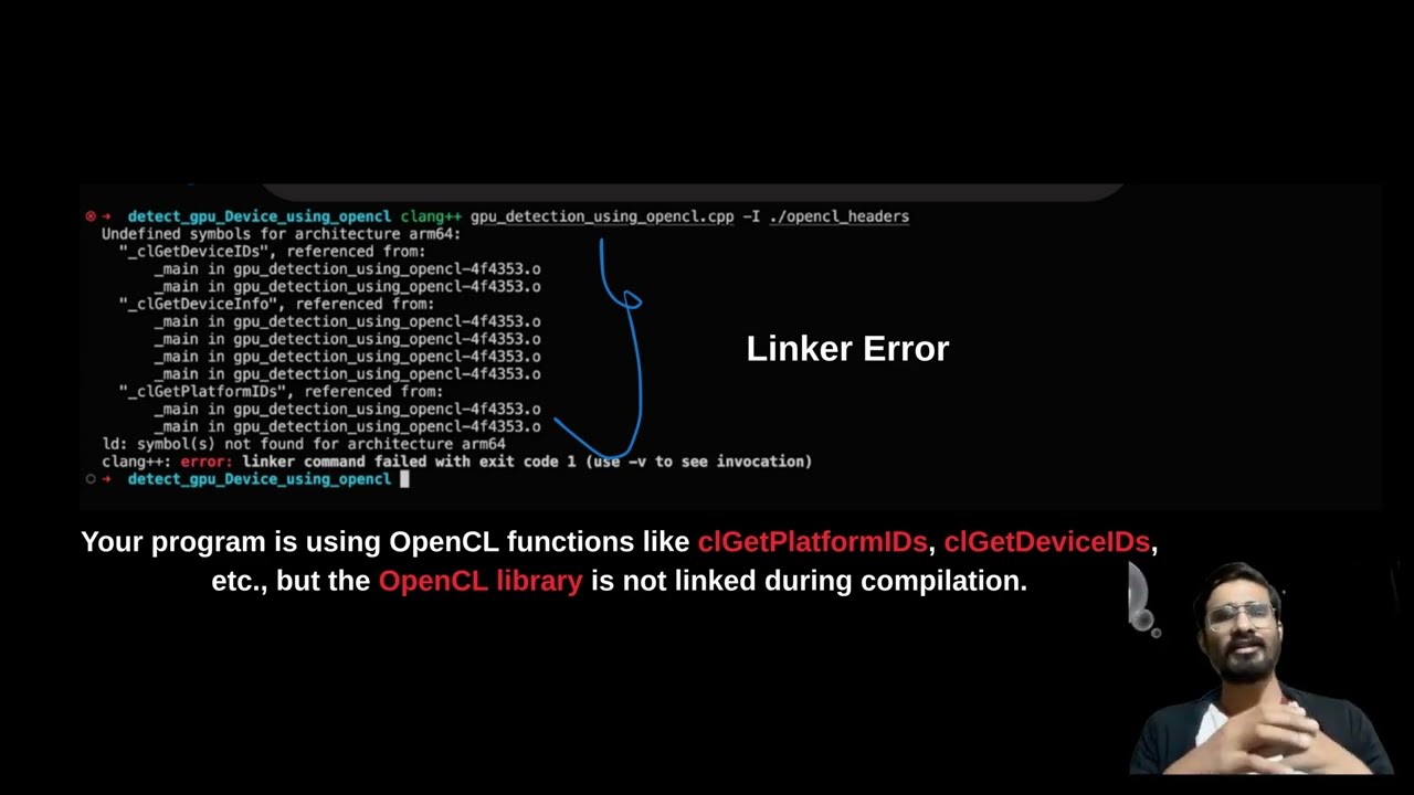 How To Run OpenCL kernel Part 3 c | Detect GPU Device #compilersutra