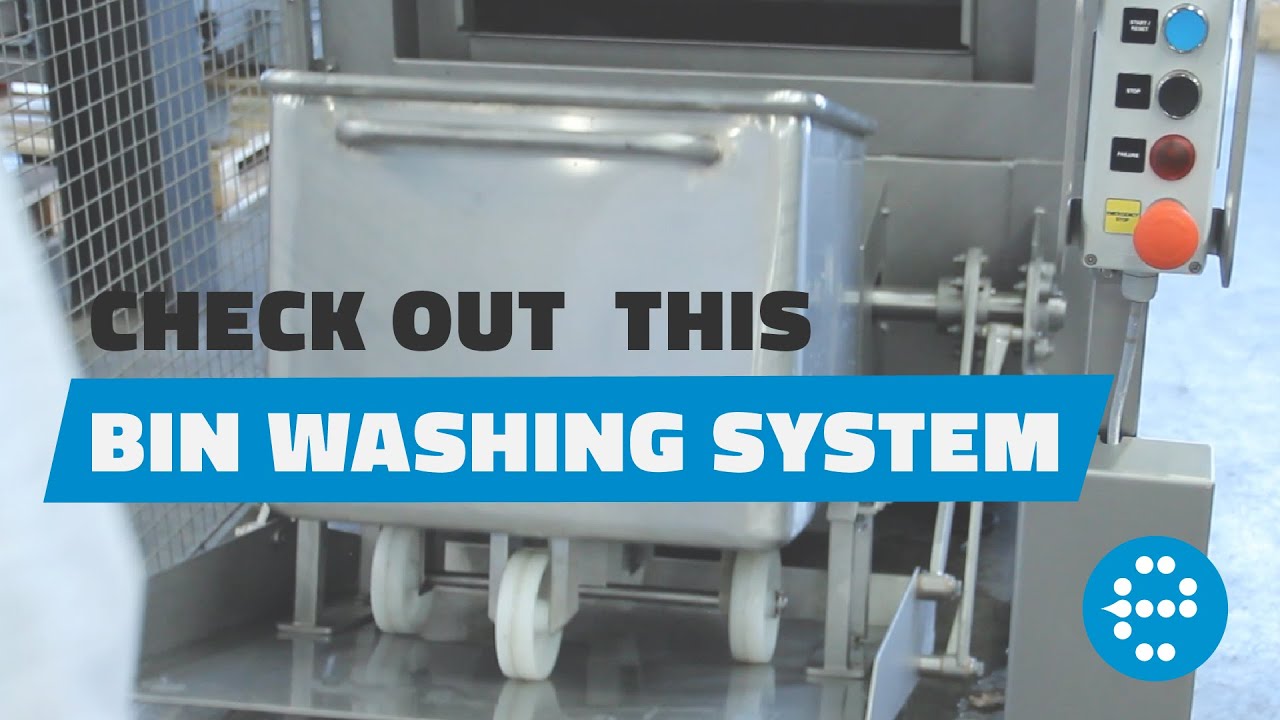 Stationary Industrial Bin Washing System