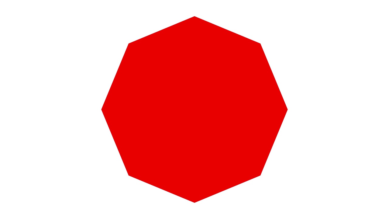 Red Octagon White Background Scale Down