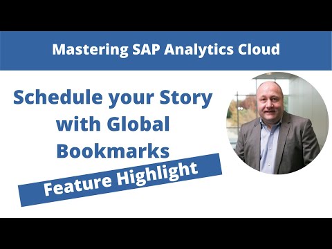 Scheduling your story with bookmarks | SAP Analytics Cloud Online Training