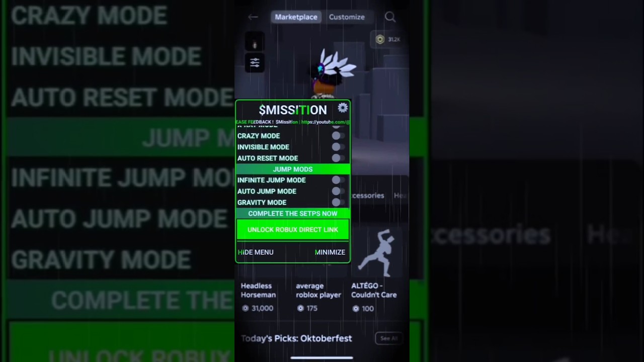 Roblox Mod Menu Spending 31K Robux By Missition, roblox mod menu 2025 free robux fixed and antiban