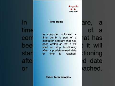 CyberSecurity Definitions | Time Bomb