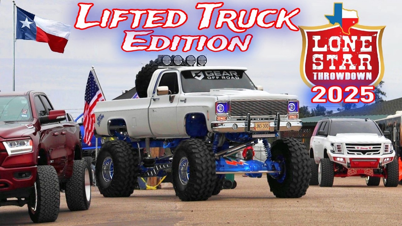 Lifted Trucks at LST Cruise Lonestar Throwdown