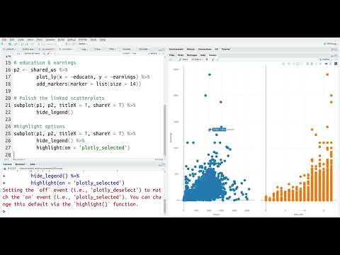 Linking Plots in Plotly with R ViDEO | educational research techniques