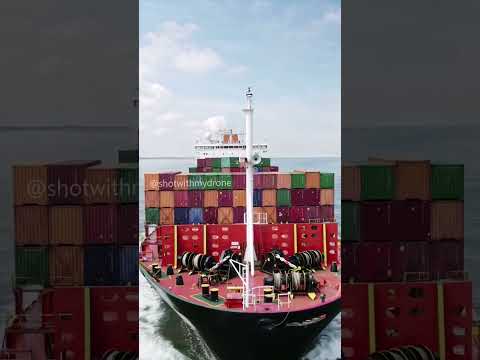 Life in the Shipping Lane ⚓ #shorts #ship #drone