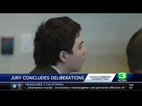 Davis stabbings trial | Jurors to return to courtroom after finishing deliberations