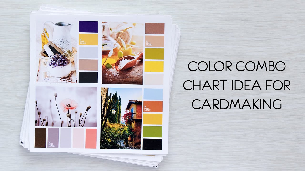 TIPS for selecting COLOR COMBINATIONS for handmade CARDS
