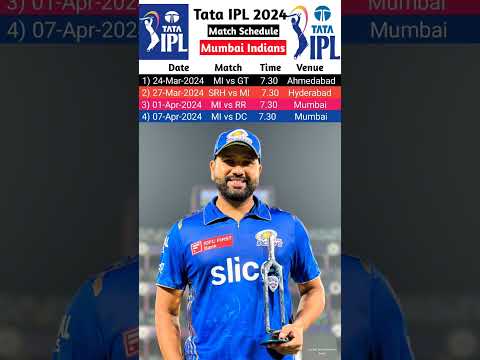 Rohit🔥 MI IPL 2024 schedule date | 2024 ipl schedule date and time #Shorts