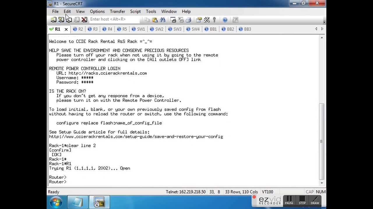 CCIE Rack Rental - Load Initial Configs In Less Then 60 Seconds