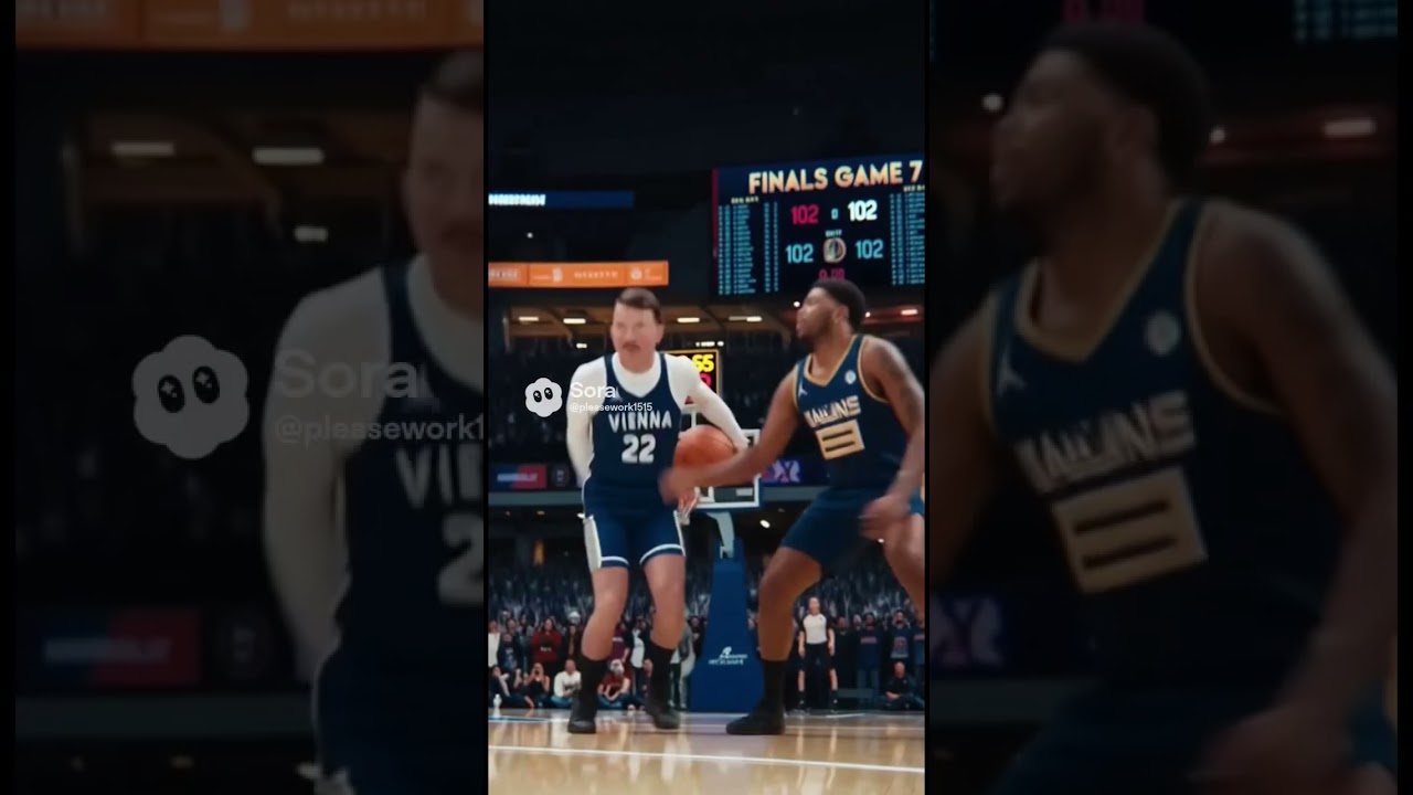 Adolf hitler bangs game winner!!! #ai #sora #trending #basketball #shorts