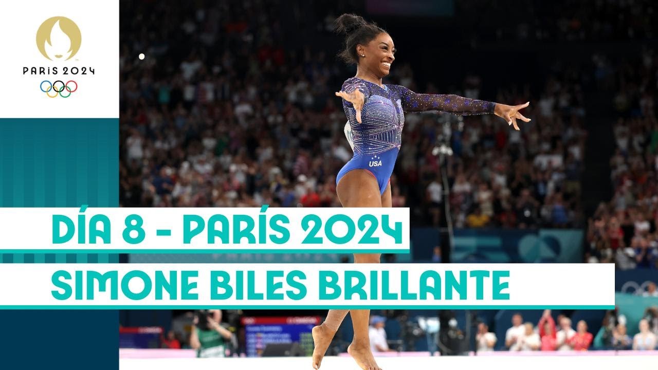 Simone Biles continua brillando en París 2024 🇺🇸🥇