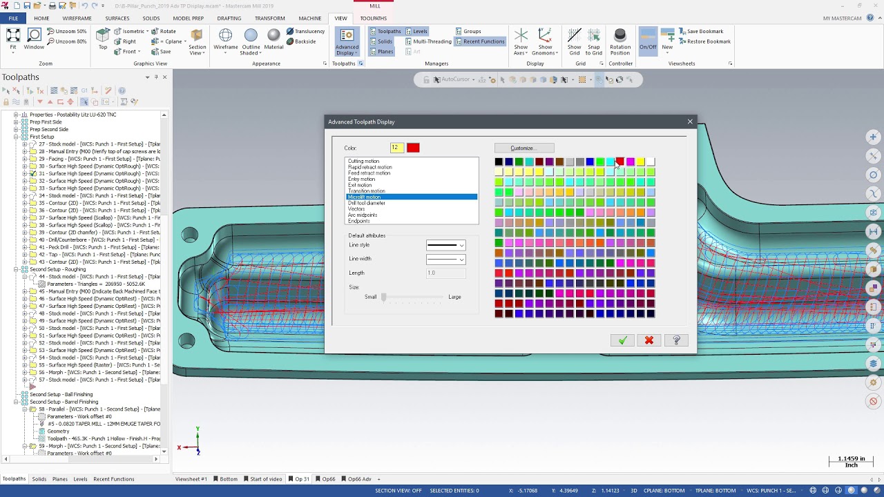 What's New in Mastercam 2019: Advanced Toolpath Display