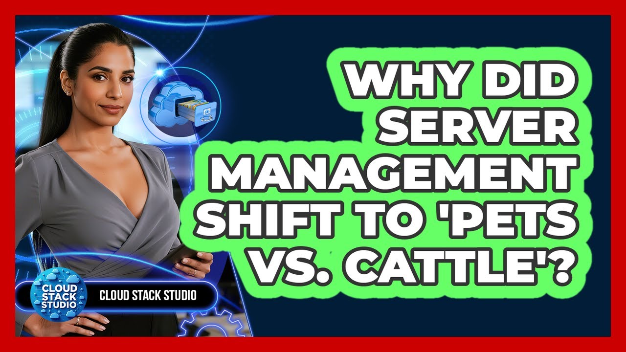 Why Did Server Management Shift To 'Pets Vs. Cattle'? - Cloud Stack Studio