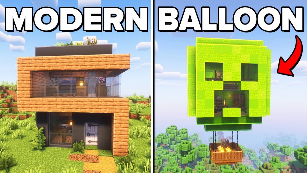 Minecraft: 3 Easy Starter Houses & Bases!