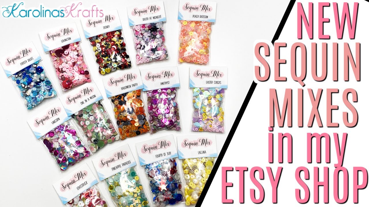 New ETSY SHOP RELEASE! NEW Sequin Mixes & Sequin Mix Restock, & Wax Seal Sets