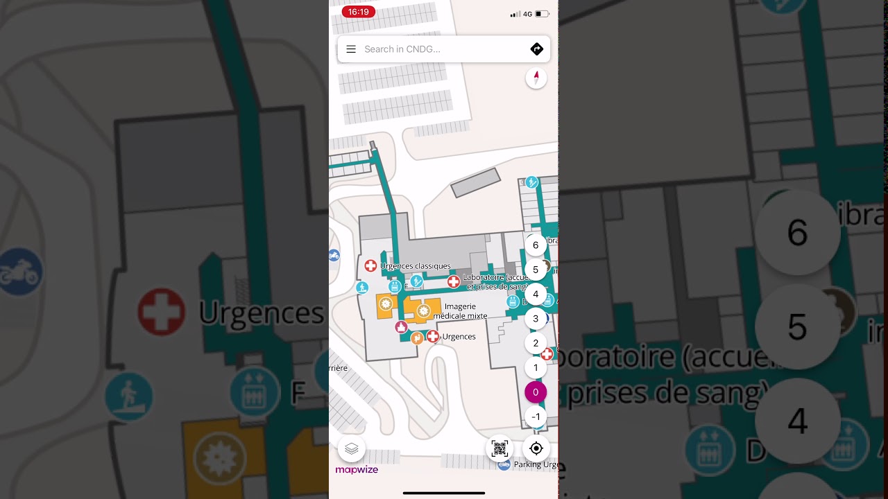Interactive map demo of a hospital