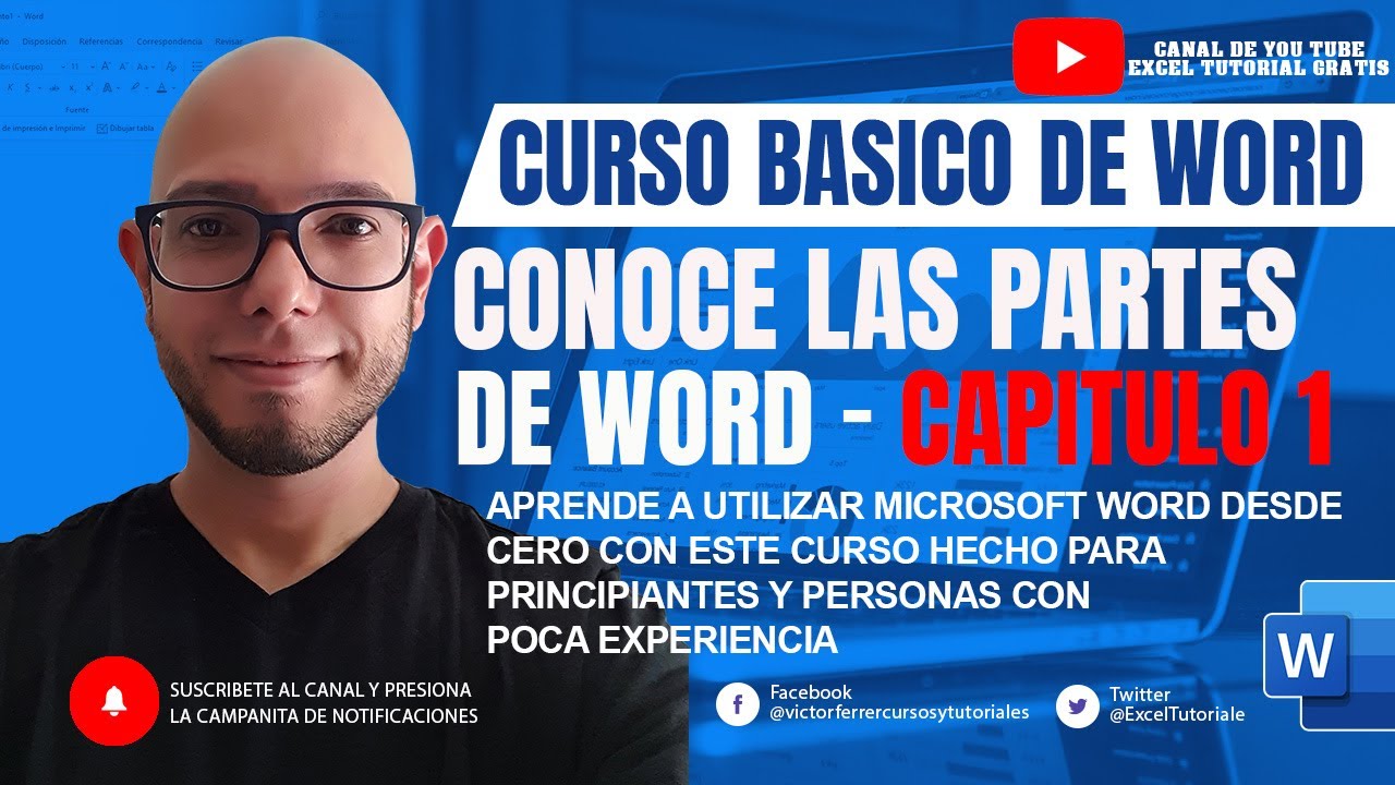 Curso de WORD 2021 | Capitulo 1 INTRODUCCION para PRINCIPIANTES desde CERO, PASO A PASO #wordbasico