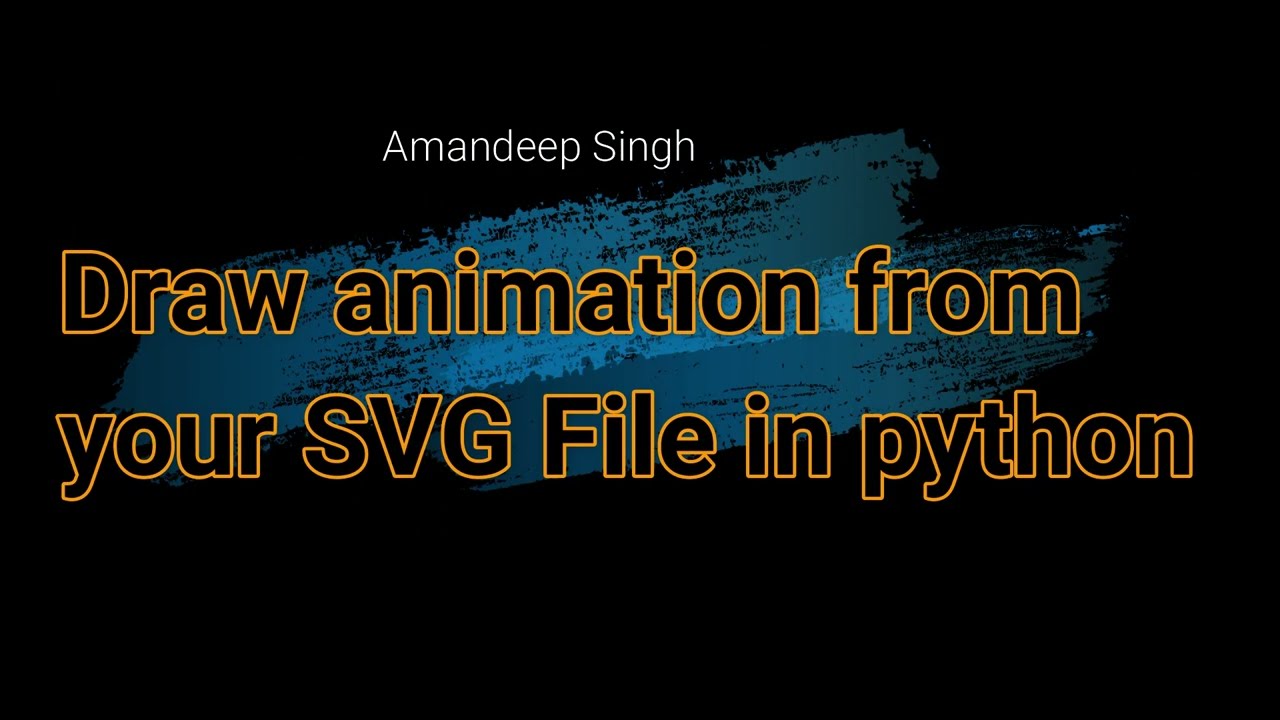 Convert SVG to drawing animation in python using sketchpy