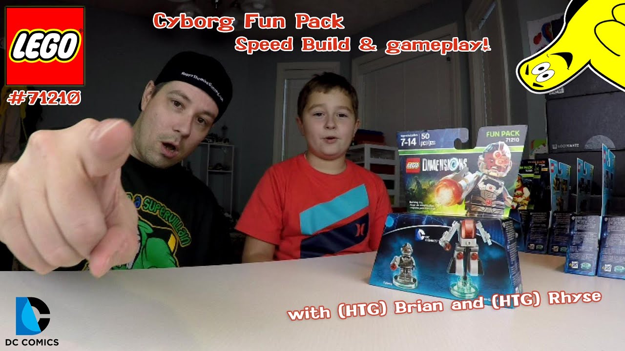 Lego Dimensions: #71210 Cyborg Fun Pack Speed Build & Gameplay - HTG