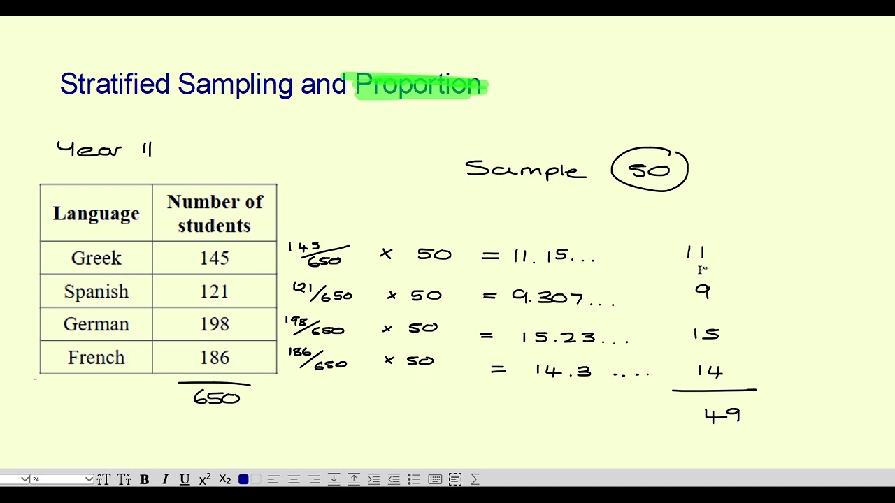 1.8 Stratified Sampling. Full GCSE Statistics Course.
