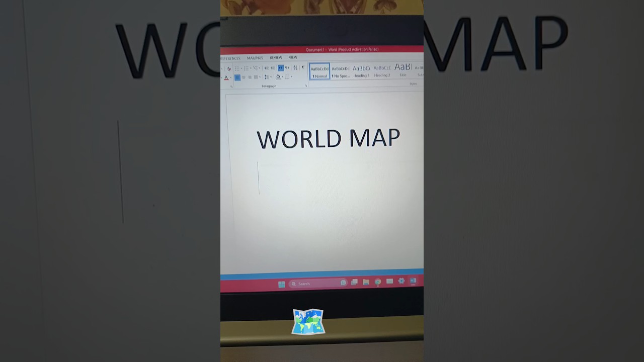 world map 🗺️ in ms word tips and tricks