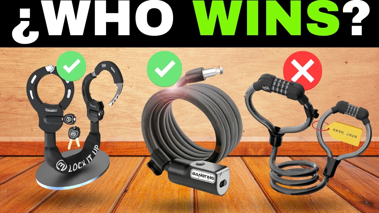 ✅ 7 BEST SECURITY LOCKS For ELECTRIC SCOOTERS [2026]🔒Anti-Theft Handcuff & Cable Lock for E-Scooters