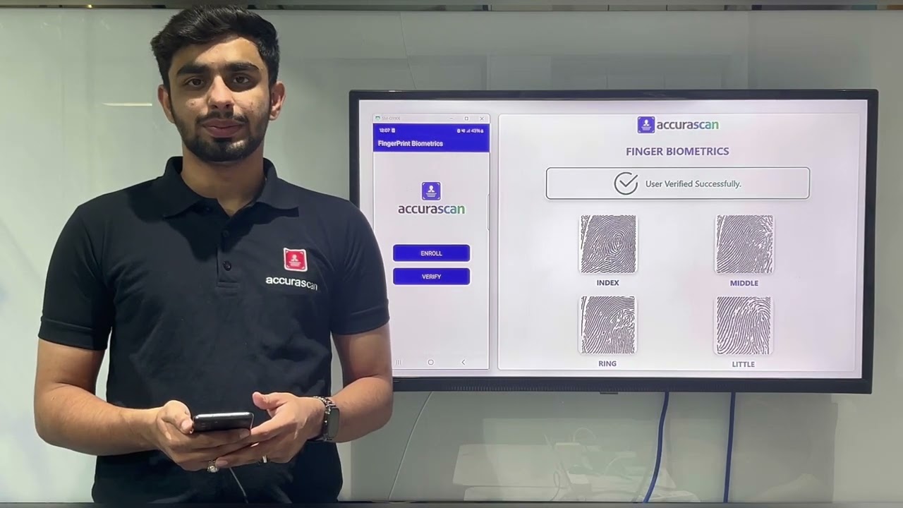 Touchless Finger Print Biometric solution using Mobile Device Camera - Accura Scan