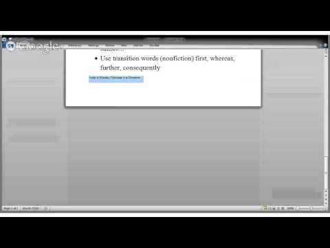Advanced Writing: Proofreading a College Essay