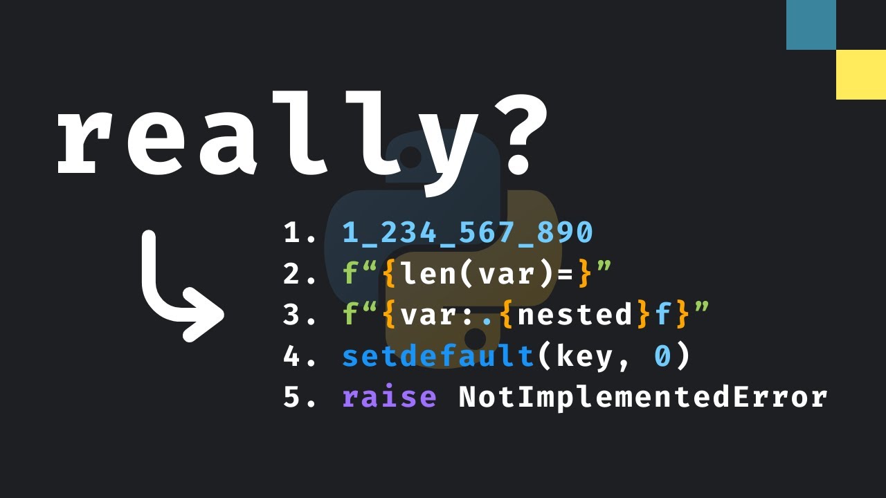 5 Simple Tips & Tricks for Python devs