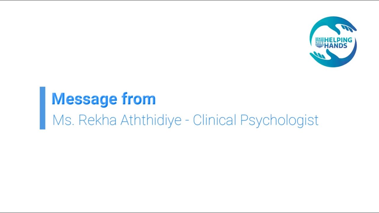 Special Message from Clinical Psychologist, SLIIT