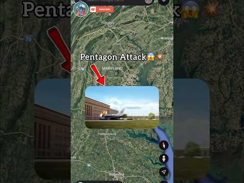 American Airlines Flight 77 Caught On Google Earth😱😱 #shorts