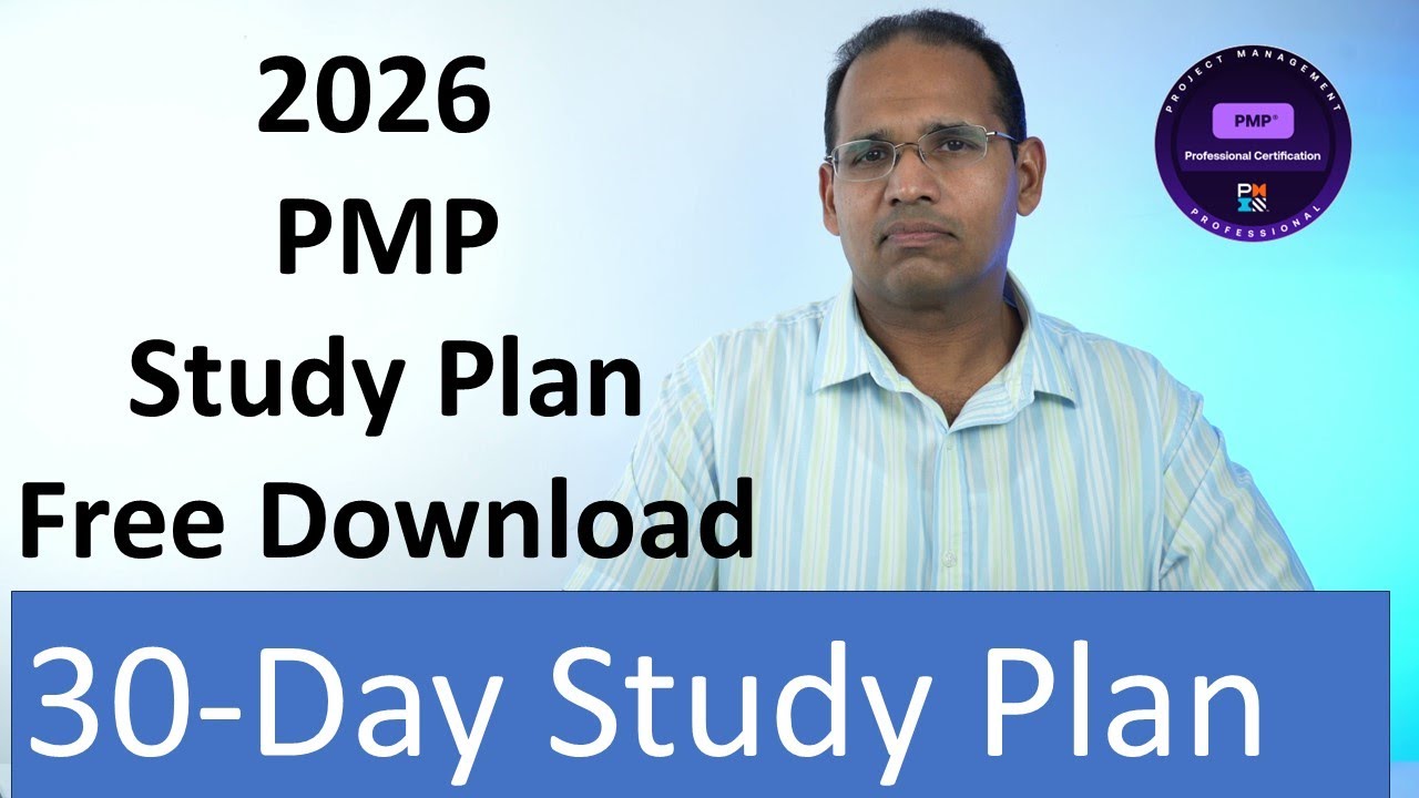 2026 PMP 30-Day Study Plan - Free Download