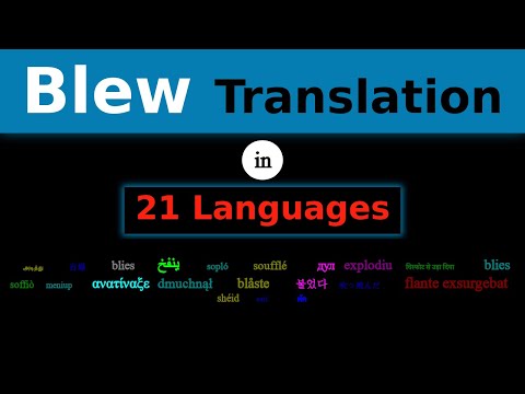 BLEW Translation in 21 Languages