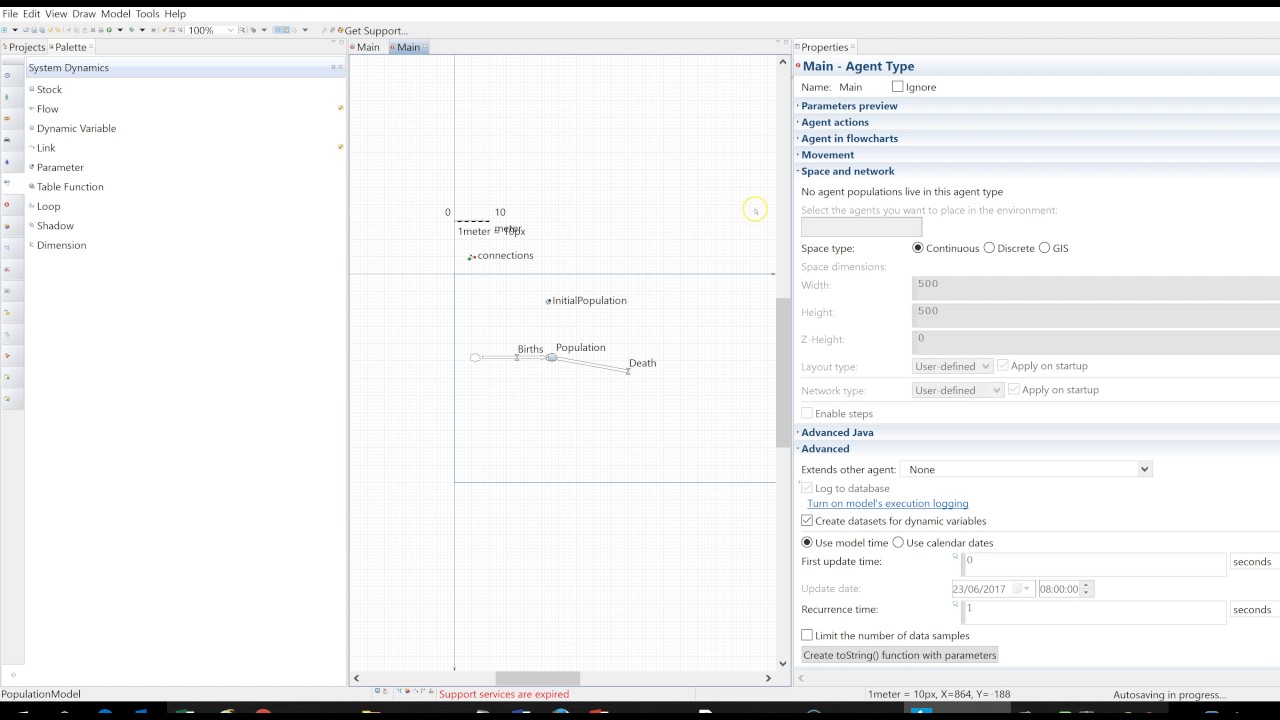 Systems Dynamics Modelling Using Anylogic