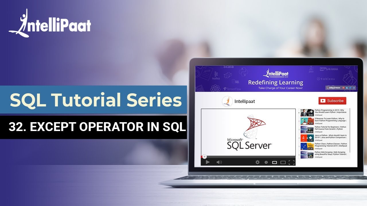 Except Operator in SQL | SQL Except Operator with Example | Intellipaat